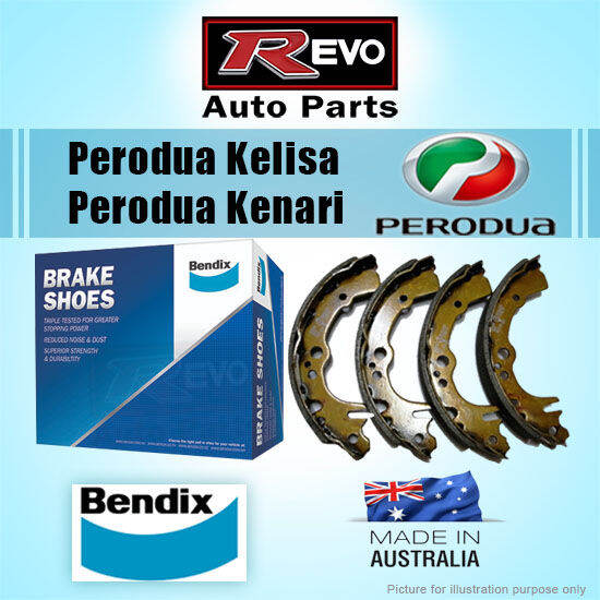 100 % Original Bendix Australia Import Perodua Kenari Kelisa Brake Shoe Kenari Kelisa belakang ...