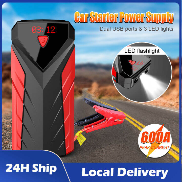 99800MAH+Four Strings Car Battery Charger Smart Fast Charger Emergency ...