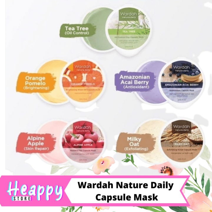 Wardah Nature Daily Capsule Mask Masker Wajah Wardah | Lazada Indonesia