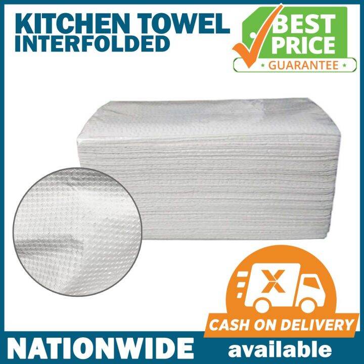 Interfolded Kitchen Paper Towel Tissue 150 Pulls | Lazada PH