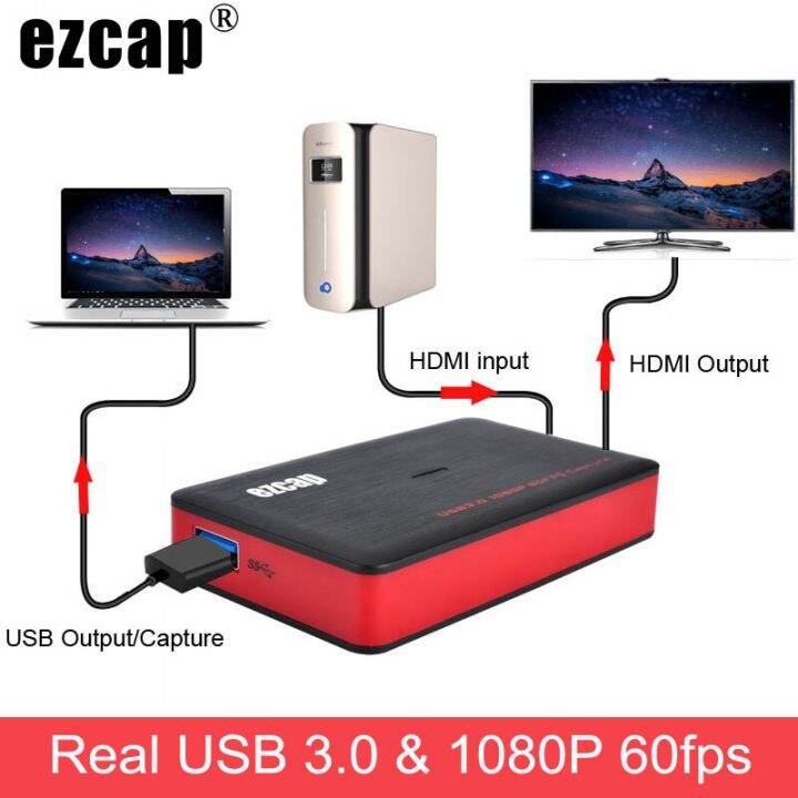 Ezcap USB 3.0 Video Capture Card HDMI Video Recording Box Game Live ...