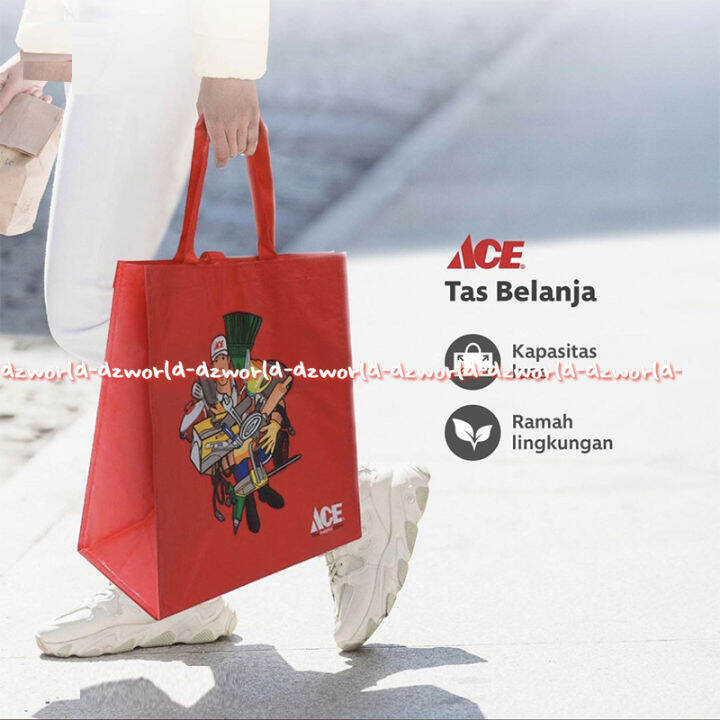 Ace Goodie Bag Kantong Daur Ulang Besar ACE Hardware Merah Red ...