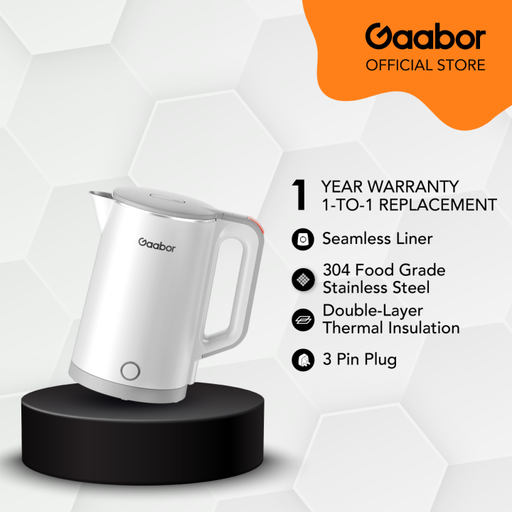 Gaabor 1.8L Kettle Steam Induction Rapid Boiling Triple Safety ...
