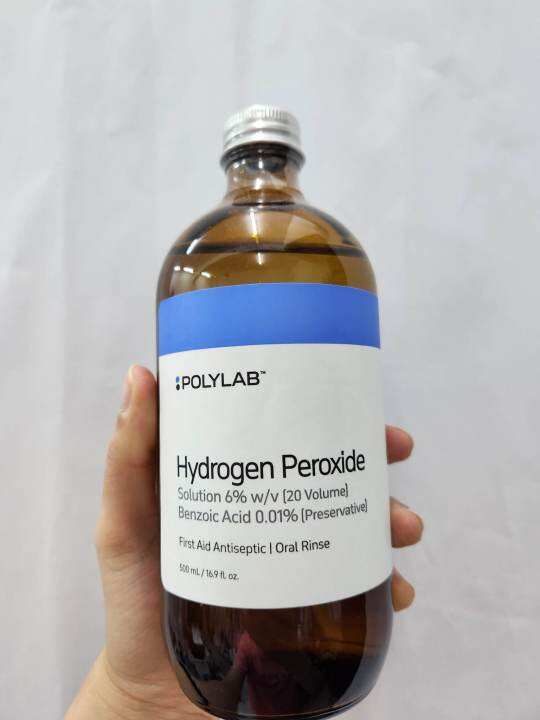 (EXP:6/2025) POLYLAB HYDROGEN PEROXIDE SOLUTION 6% 500ml | Lazada
