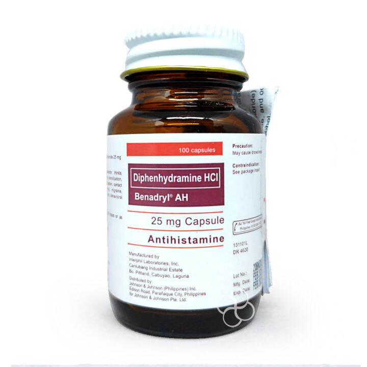 Benadryl AH Capsule 25mg | Lazada PH