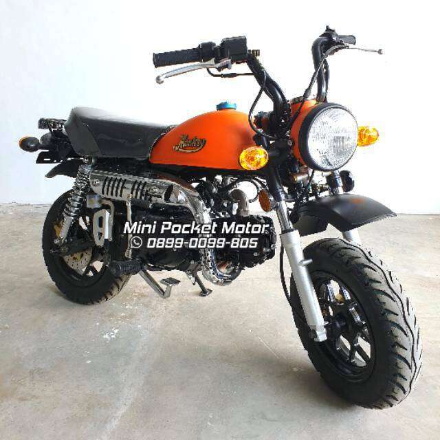 Motor Mini Monkey 125cc New Mesin Motor 4T Classic Mini Bike Monkey ...
