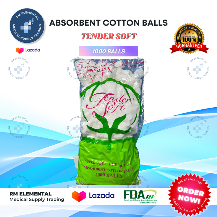 Cotton Balls TENDER SOFT 1000 pieces per pack | Lazada PH