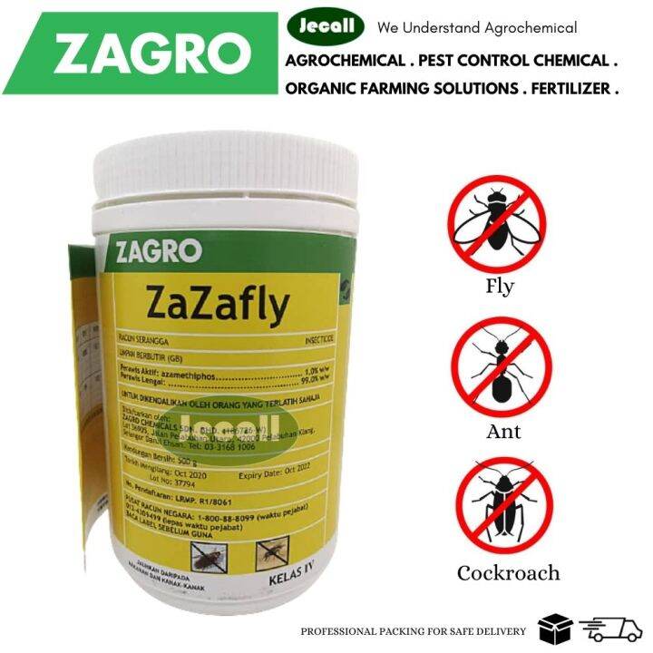 Zagro Zazafly® 500G / Azamethiphos 1% / Lalat / Lipas / Semut / 100% ...