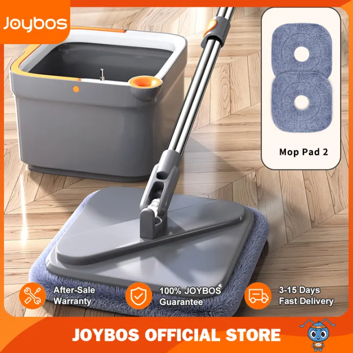 Joybos Spin Mop With Bucket Hand-Free Lazy Squeeze Mop Automatic Magic ...