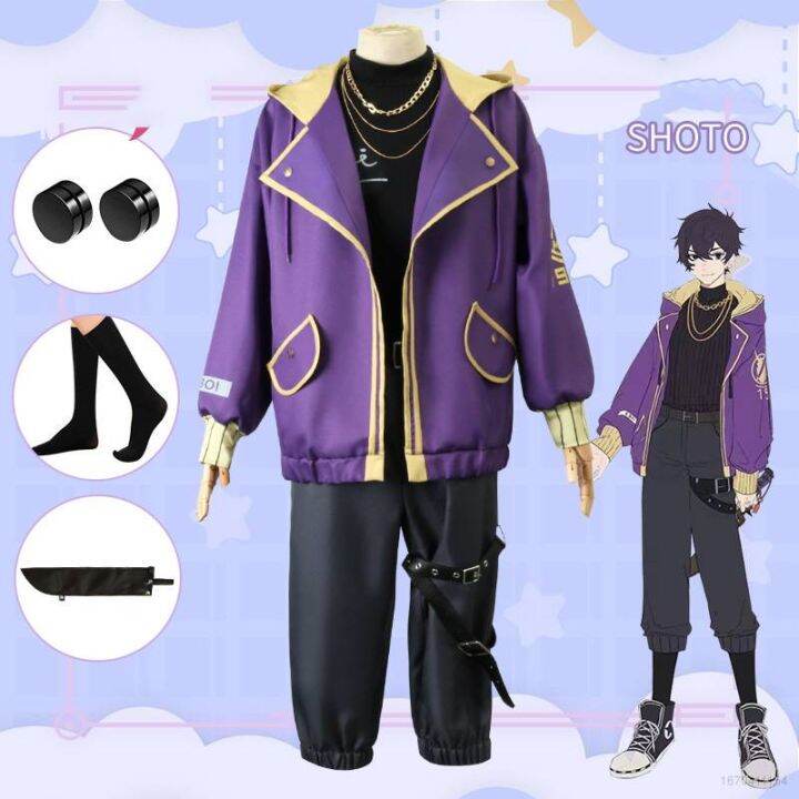 Jason NIJISANJI Vtuber Shoto Cosplay Jacket Shirt Pants Costume Set ...