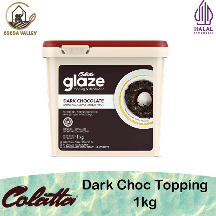Colatta Glaze Dark Chocolate Topping 1kg | Lazada