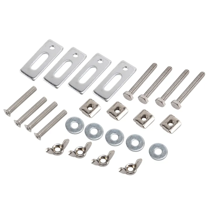 4 Pack T-Track Clamp,Mini T Track Hold Down Clamps Kit Compatible with 3018-PRO,3018-PROVer,1810 ...