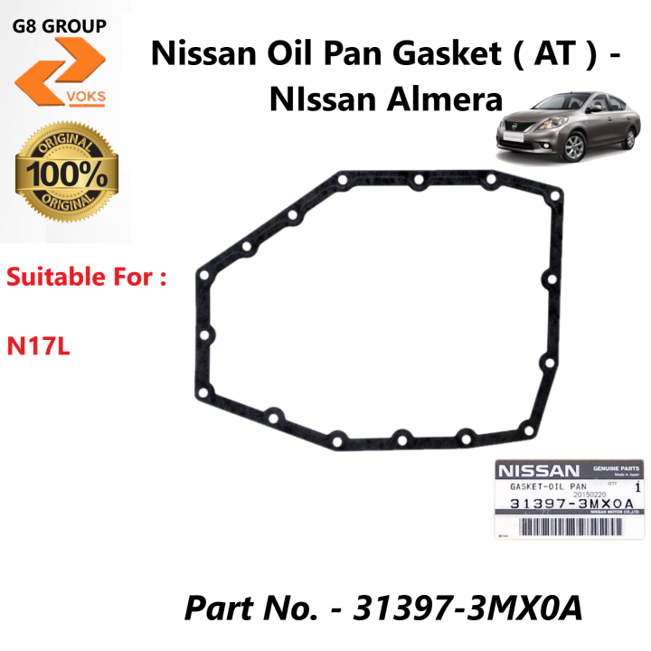Nissan Oil Pan Gasket ( AT ) - Nissan Almera ( 31397-3MX0A ) | Lazada