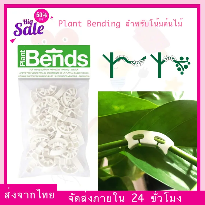 (ส่งจากไทย) Plant Bending สำหรับโน้มต้นไม้ ก้านอ่อน Reusable White PVC ...