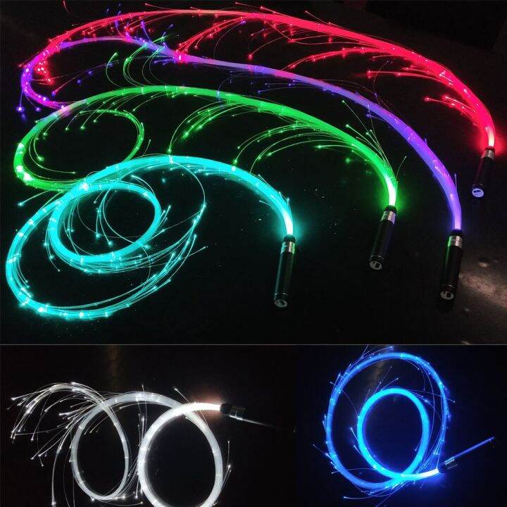 180ซม. USB ชาร์จเรืองแสง LED ไฟเบอร์ออปติกบรรยากาศ Space Whip Light Up ...