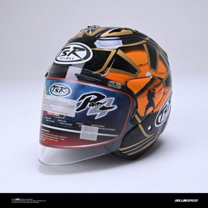 TSR Helmet Rama4 Samurai Gold- Helm Motor | Lazada Indonesia