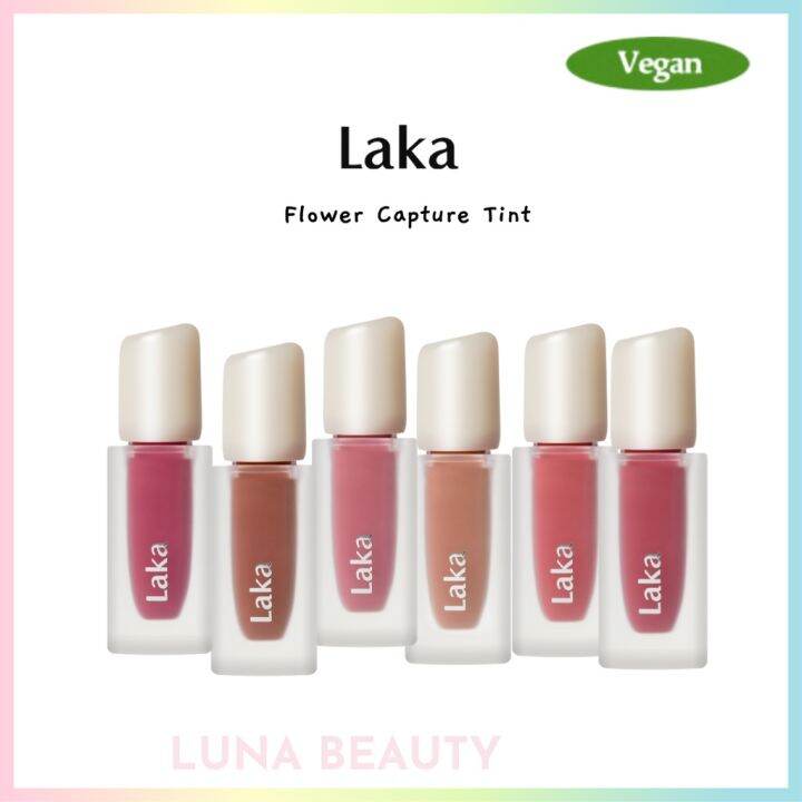 [Laka] Flower Capture Tint 5g - 8 colours 花瓣印记柔雾唇萃 | Lazada PH
