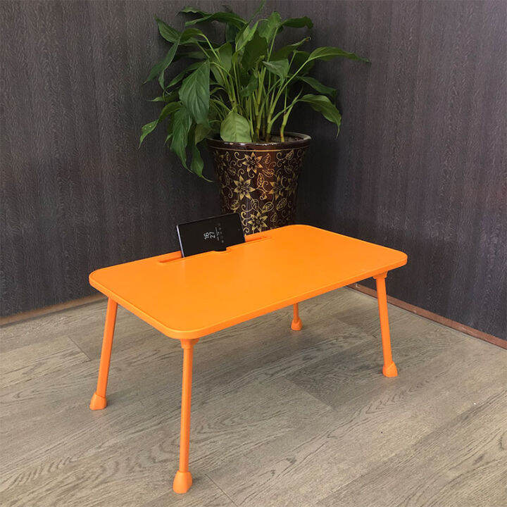 Small table for bed with card slot folding table portable college ...