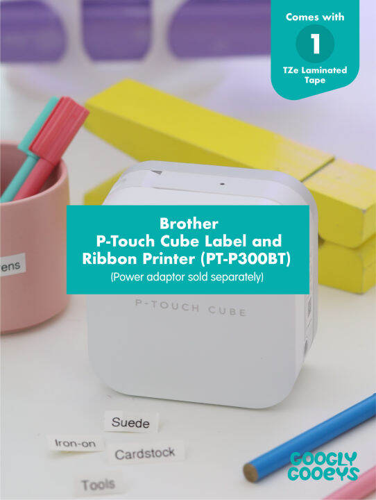 Brother P-Touch Cube Label and Ribbon Printer PT-P300BT | Lazada PH