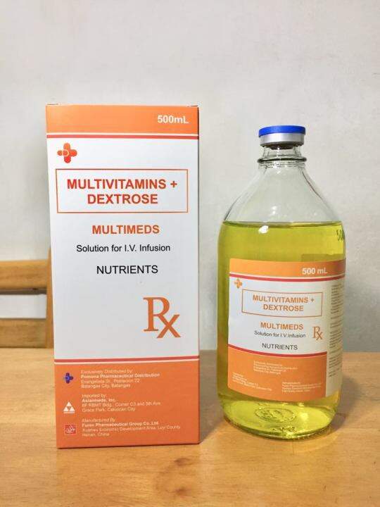 Multimeds 500ML, Multivitamins + Dextrose with drip set | Lazada PH