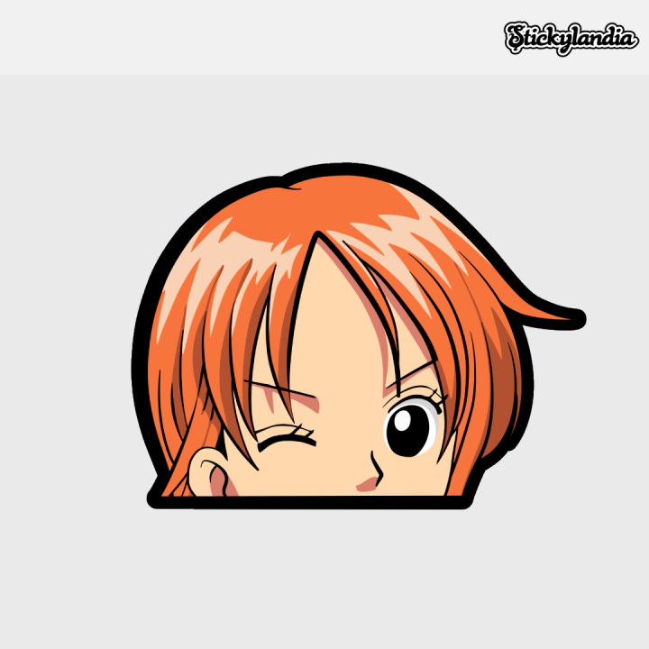 Stickylandia One Piece Nami Peeker Waterproof Vinyl Sticker Set for ...