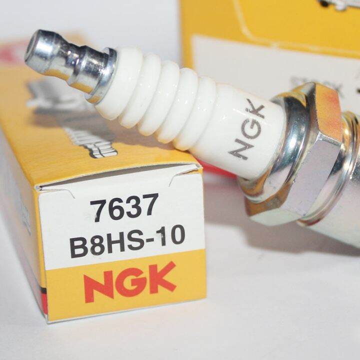 1PCS-Genuine NGK spark plug B8HS-10 is suitable for Yamaha two-stroke speedboat outboard ...