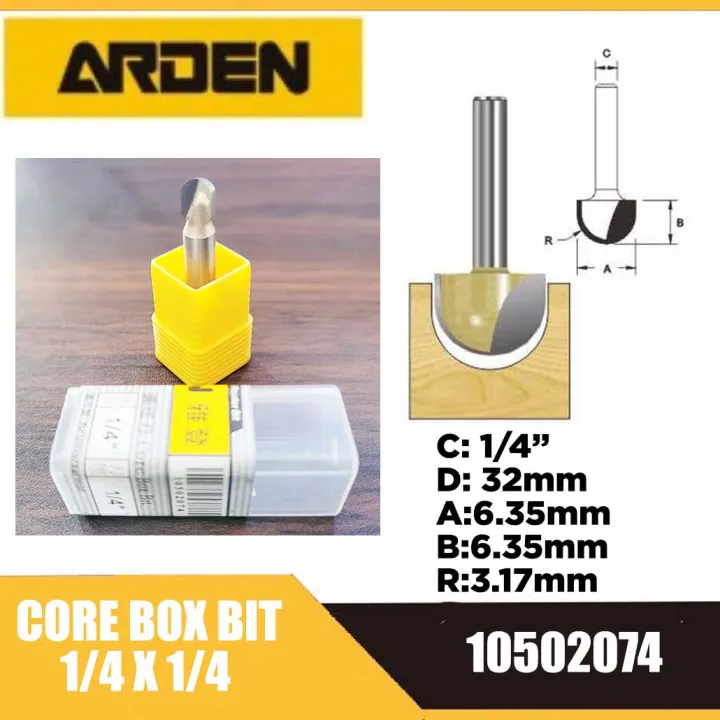 ARDEN CORE BOX BIT 1/4 X 1/4 10502074 | Lazada PH