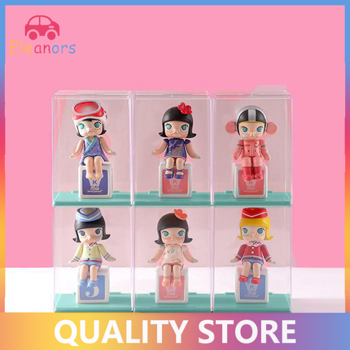 [Eleanor] Mini Figures Storage Box Cute Dolls Display Cabinet Stackable ...