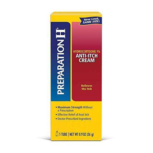 Pre pa ra tion H Anti-Itch Treatment Cream with Hyd ro co rt is one 1% ...