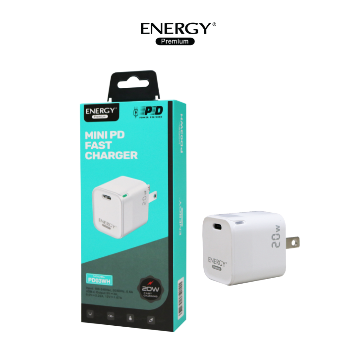 Energy Adapter Quick Charge/ PD 20 W อแดปเตอร์ หัวชาร์จ คุณภาพดี ชาร์จ ...