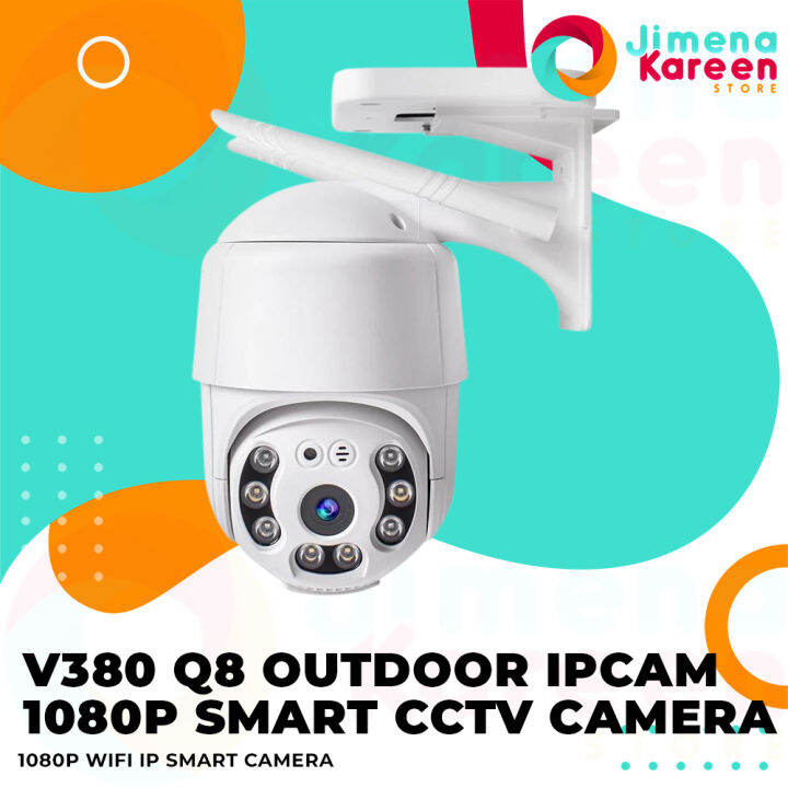 V380 Pro Q8 Smart Wi-Fi Indoor Outdoor 1080p CCTV Security Camera ...