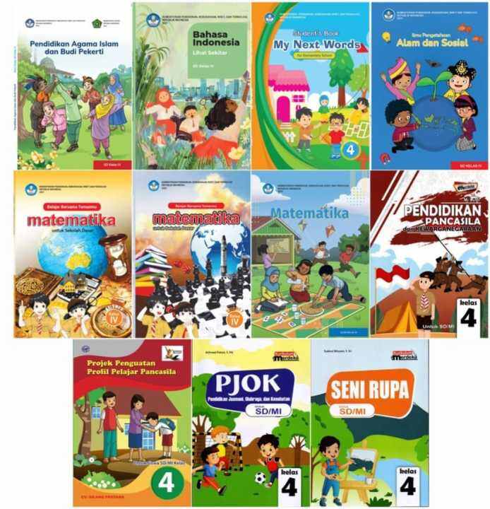BUKU PELAJARAN KELAS 4 SD SEKOLAH DASAR | Lazada Indonesia