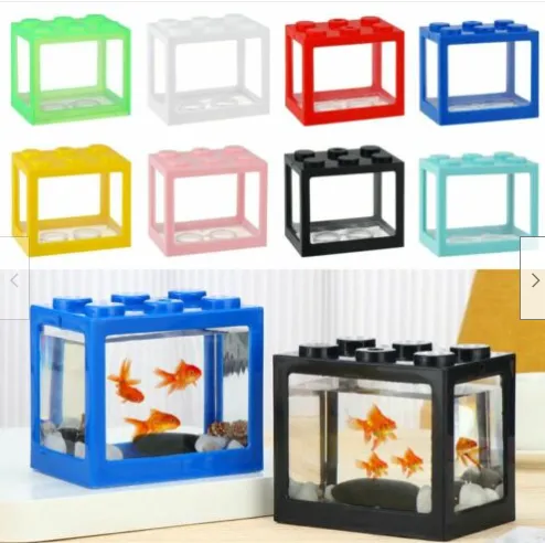 COLOURFUL LEGO BETTA TANK AQUARIUM FISH UNIQUE DESIGN [Random color ...