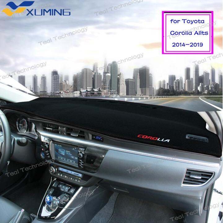 xuming Car Dashboard Cover Dash Mat For Toyota Corolla 2007-2014 2015 2016 2017 2018 Altis ...