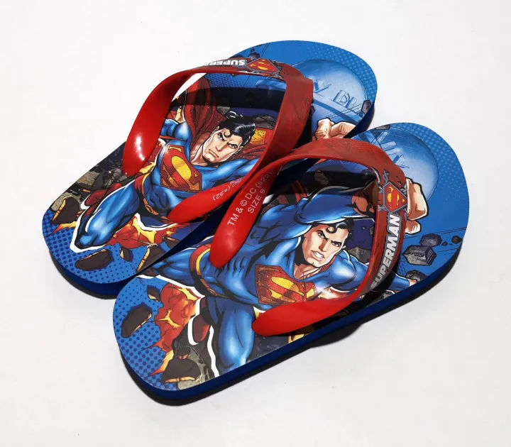 SUPERMAN KIDS SLIPPERS (WR3-ES1236 RED/BLUE) | Lazada PH