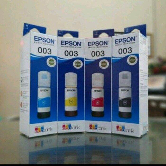Paket 1 Set Tinta Epson 003 Original untuk L1110 L3100 L3101 L3110 | Lazada Indonesia