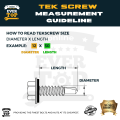 TEK SCREW FOR WOOD AND STEEL (100PCS) text screws| tex screw | tekscrew ...