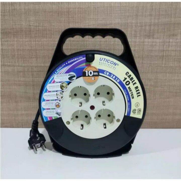 UTICON KABEL ROLL 10M CR 2810 10 meter / Kabel Sambungan / Cable Rell ...