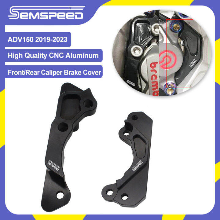 SEMSPEED CNC Motorcycle Front + Rear Caliper Brake Cover Guard Protector For Honda ADV 150 ...