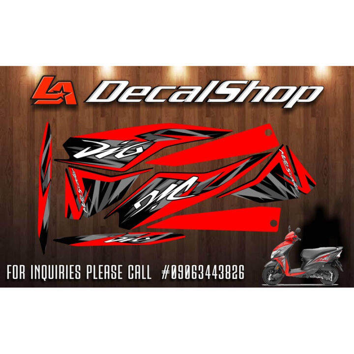 Honda dio 110 stock sticker decals | Lazada PH