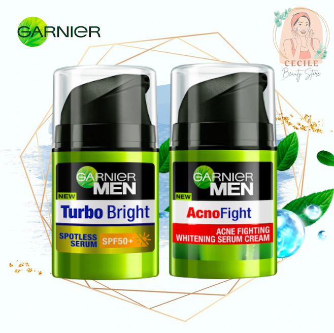 Garnier Men Acno Fight Acne Fighting/ Turbo Bright Serum SPF 50+ (40mL) | Lazada Indonesia