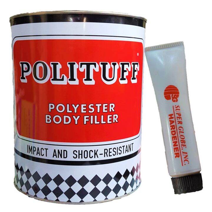 ☁Polituff Polyester Body Filler with Hardener - 4L | Lazada PH