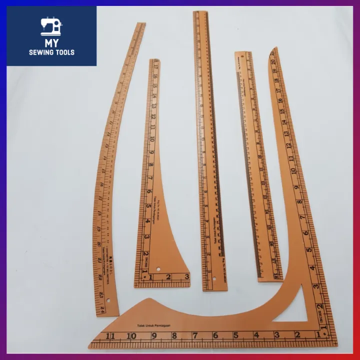 Plastic Ruler (5pcs/set) | Pembaris Plastik | Lazada