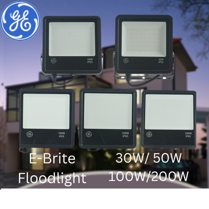 GE LED Flood Light Spotlight Waterproof 30W 50W 100W 200W Daylight | Lazada