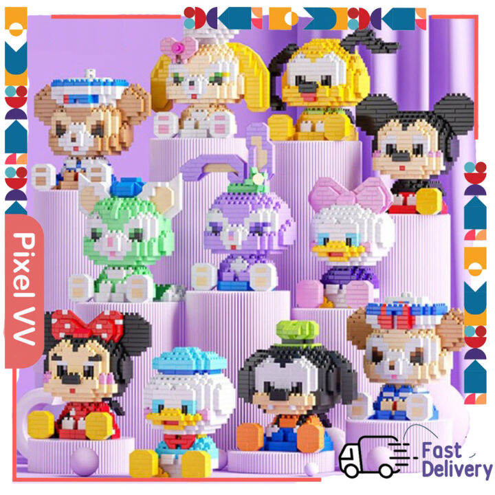 DIY Mini Diamond Building Block Character Model Disneys Bricks Stellalou Lina Cinnamon Duffy ...