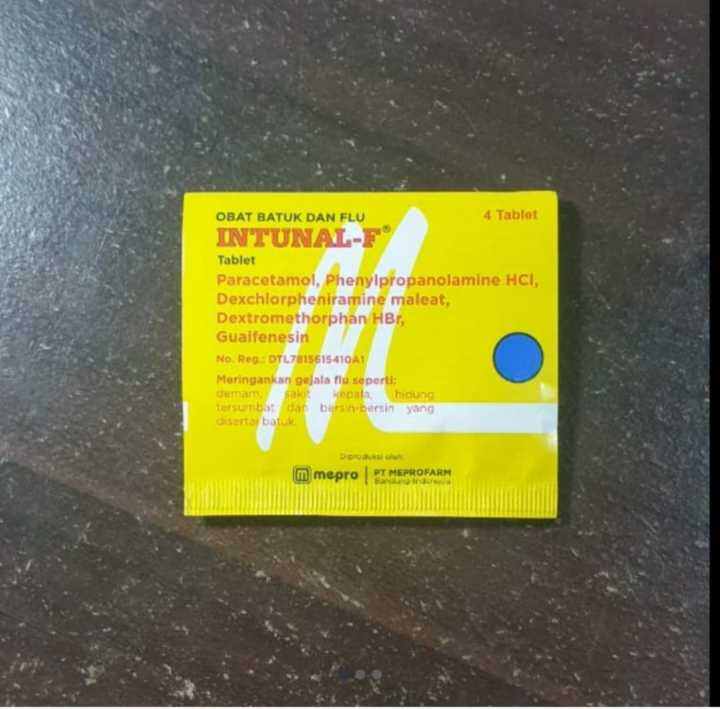 Intunal-F 4 Tablet - Pereda Gejala Flu, Hidung Tersumbat, dan Bersin ...