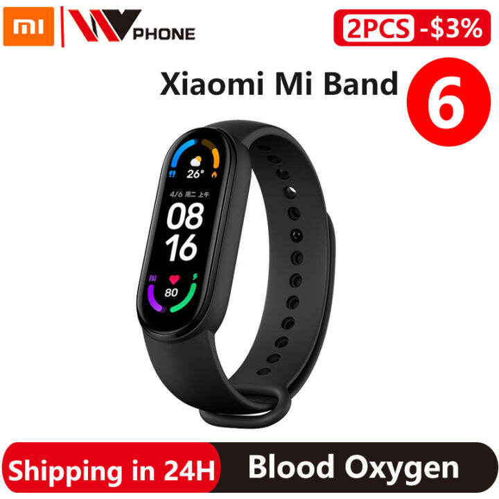 ส่งจากไทย🚀 ประกัน 6 เดือน💯( Global Version ) Xiaomi Mi Band 6 สายรัด ...
