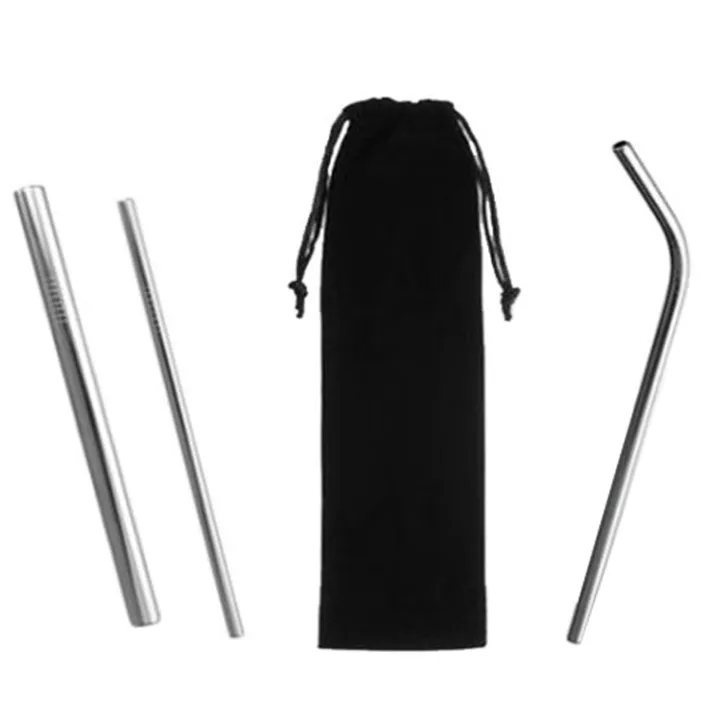 Silver Metal Straw Bundle | Lazada PH