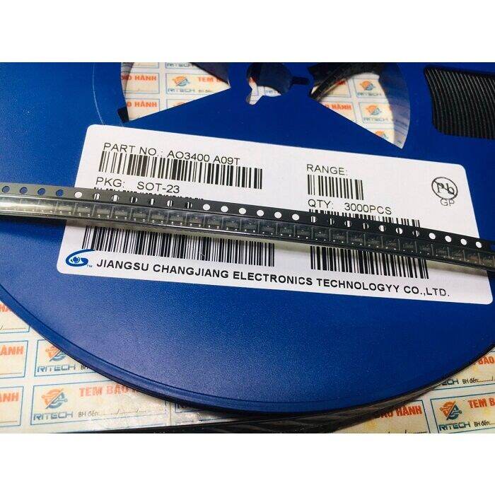 [Combo 20 chiếc] AO3400A SOT-23 Kí hiệu A09T MOSFET SMD 30V 5.7A ...