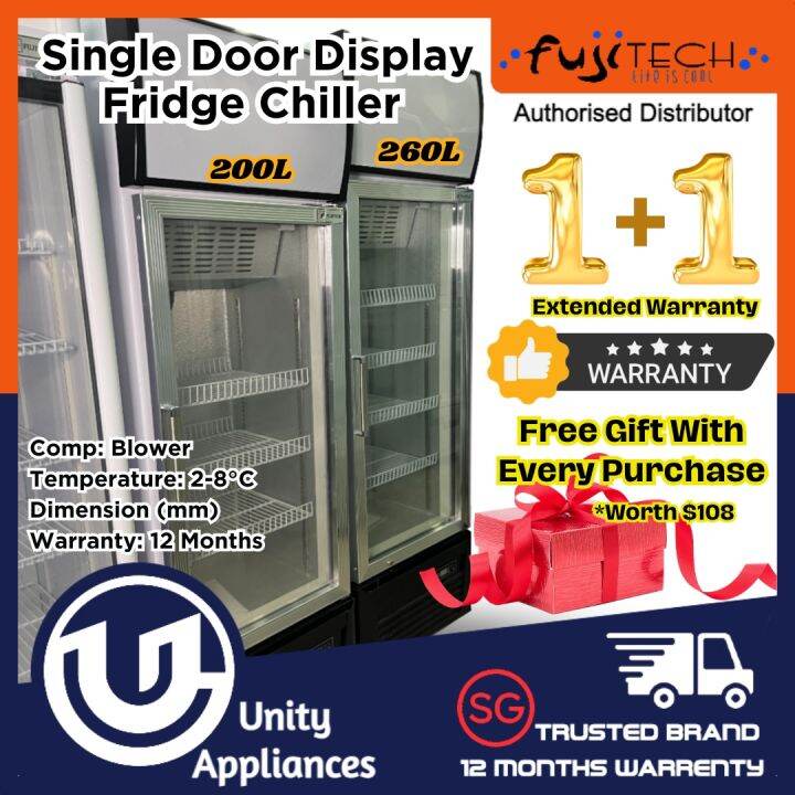 Single Door Display Fridge Showcase Chiller 200L/260L | Lazada Singapore